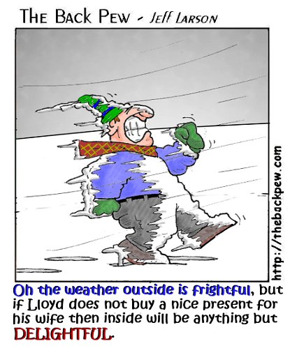 Last Minute Christmas Shopping Cartoon